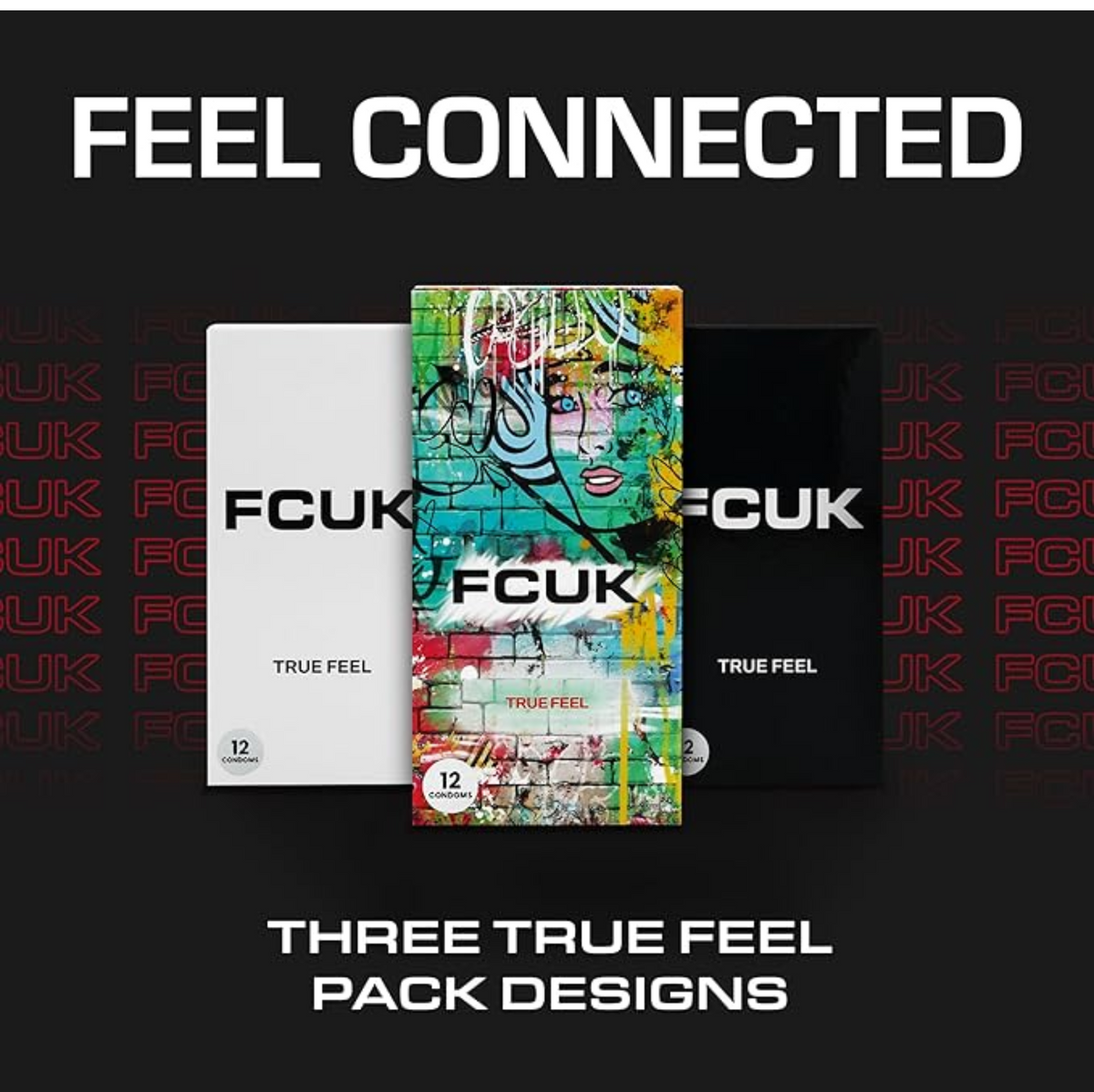FCUK True Feel Condoms White Box 12 ️ WorldCondoms