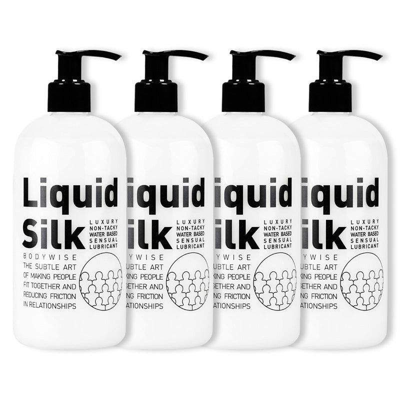 Liquid Silk 4 bottles x 500ml / 17 fl oz Lubricant ️ WorldCondoms
