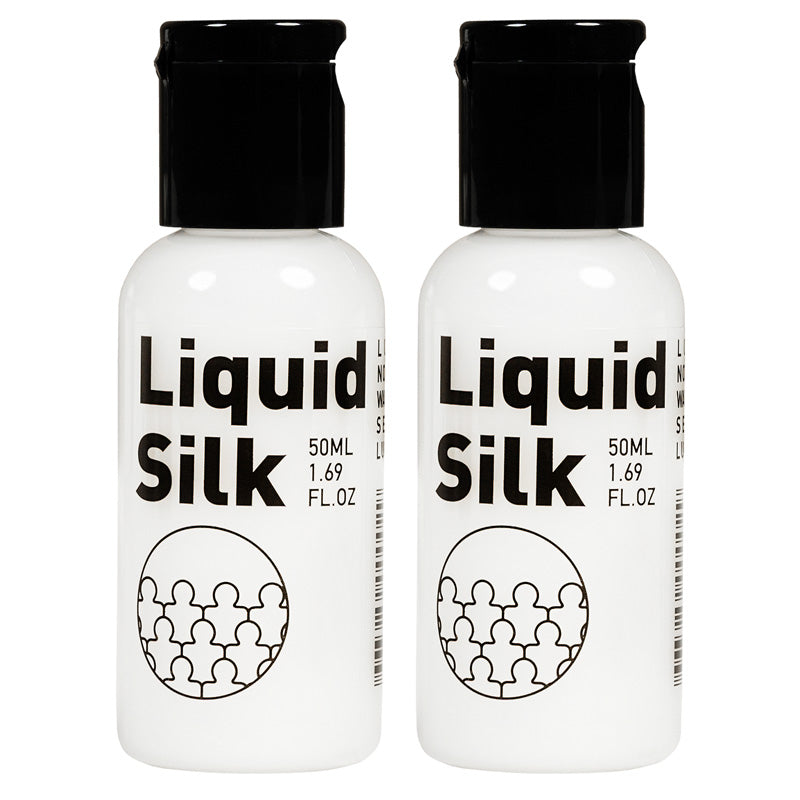 Liquid Silk 2 bottles 50 ml / 1.69 fl.oz Lubricant ️ WorldCondoms