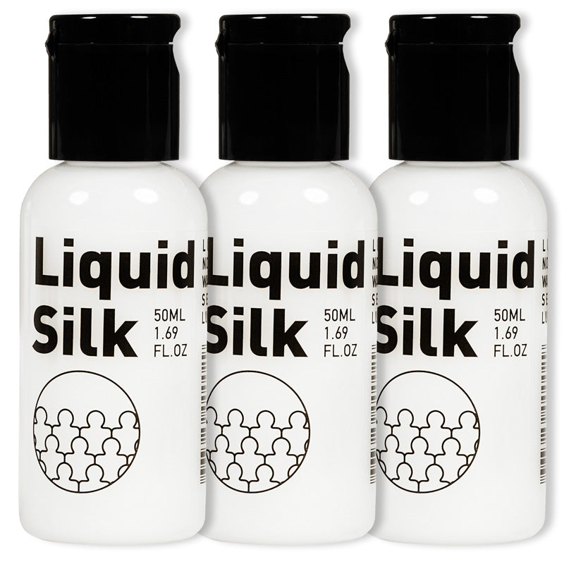 Liquid Silk 3 bottles 50 ml / 1.69 fl.oz luxury lubricant ️ WorldCondoms