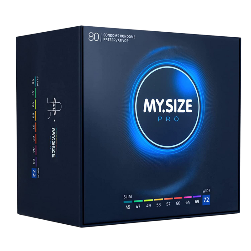 MY.SIZE PRO 72mm Super Large Condoms Box 80 ️ WorldCondoms