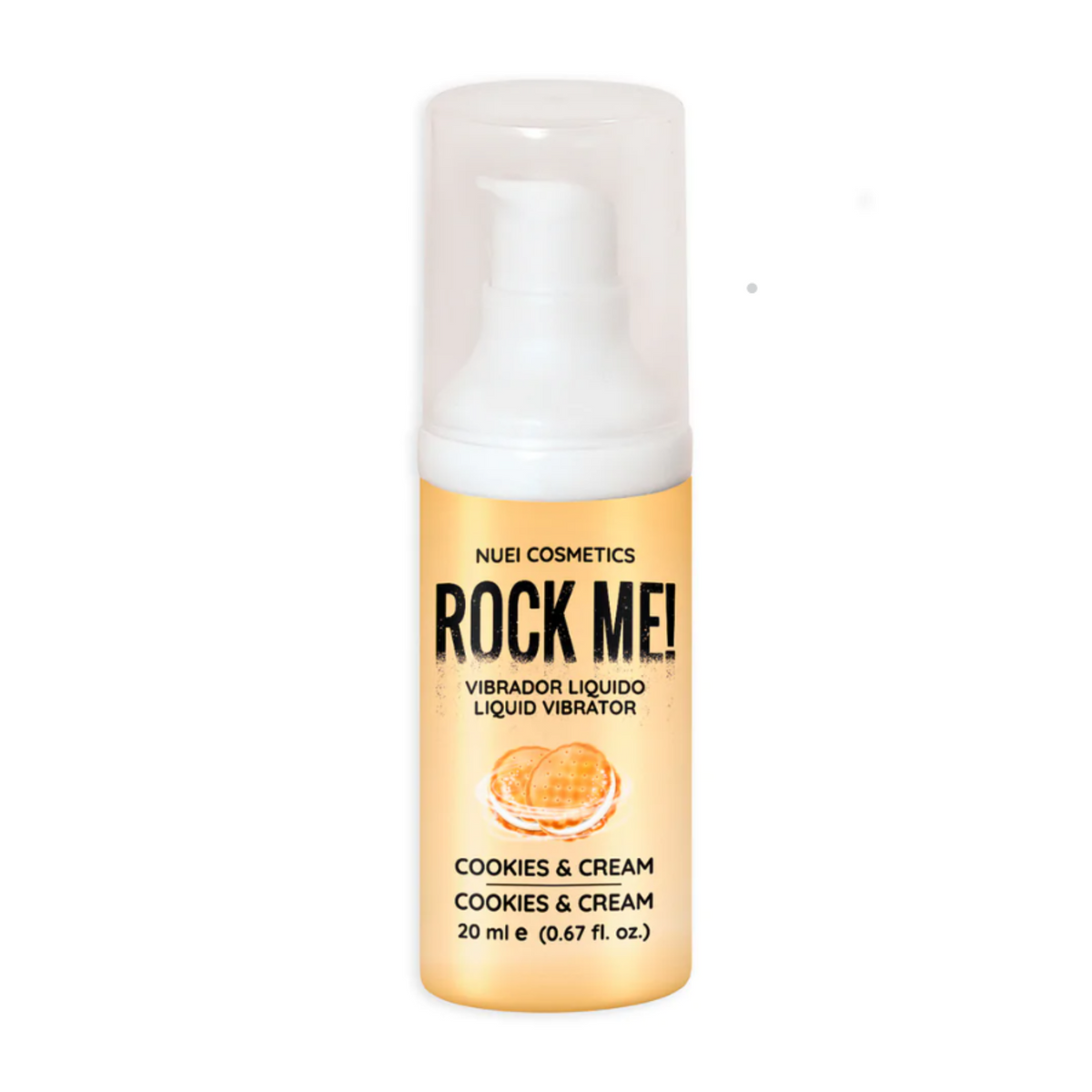 Rock Me Liquid Vibrator Cookies and Cream ️ WorldCondoms