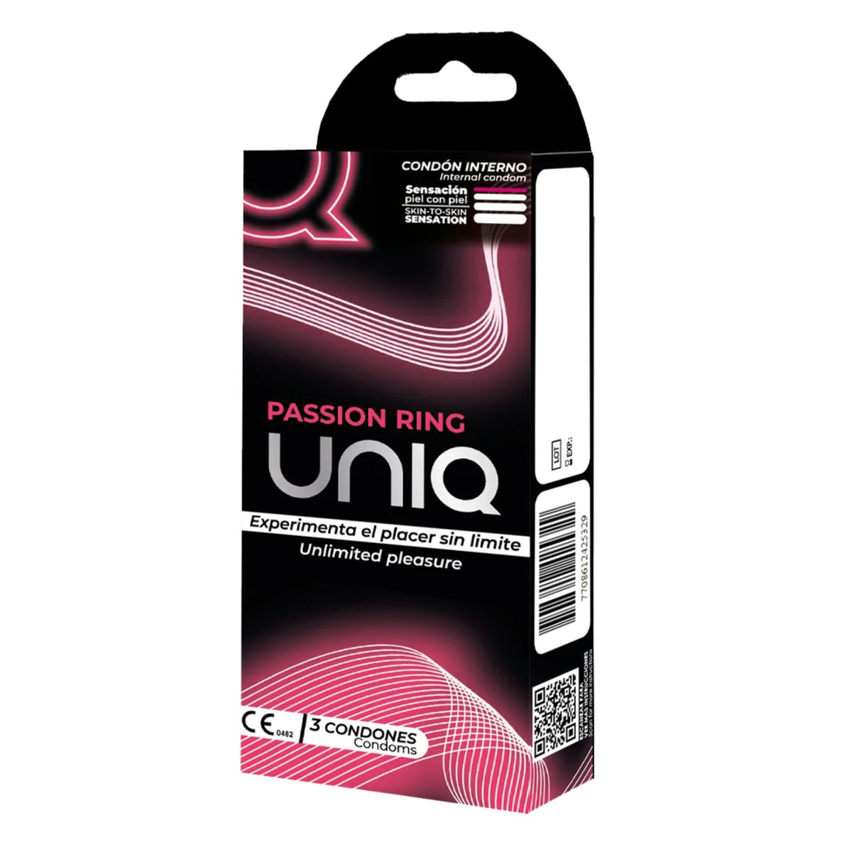 UNIQ Passion Ring Female Condoms Box of 3 ️WorldCondoms