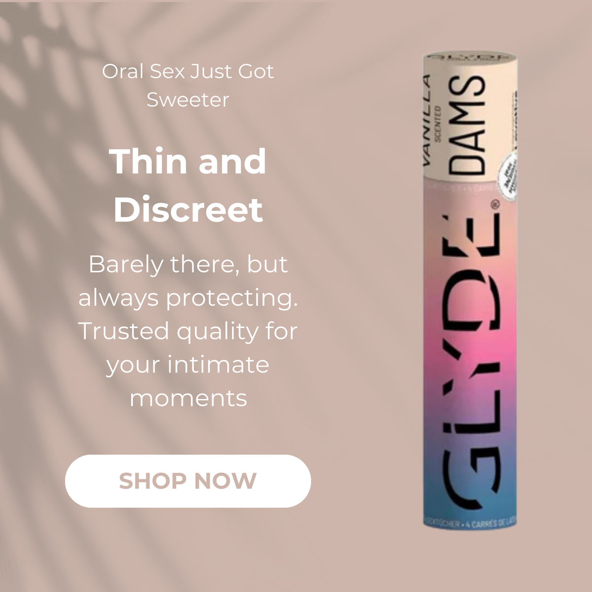 Sheer Glyde Dams Creme Box 4 ️ WorldCondoms