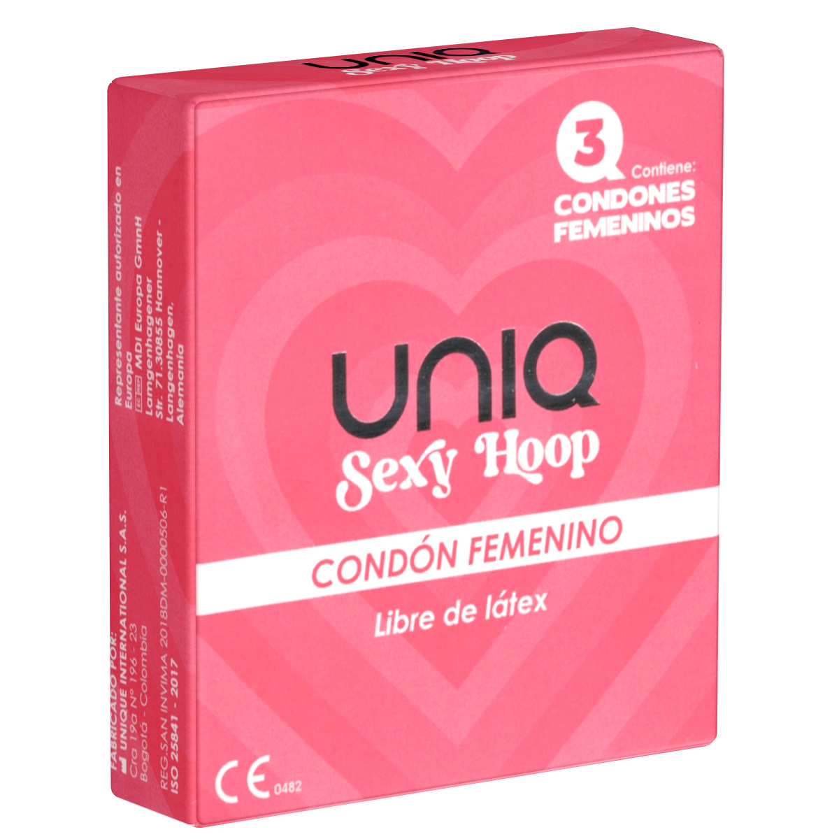UNIQ Sexy Hoop Female Condoms Box of 3 ️WorldCondoms