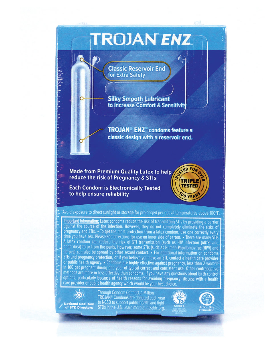 Trojan ENZ Classic Condoms Box 12 ️ WorldCondoms