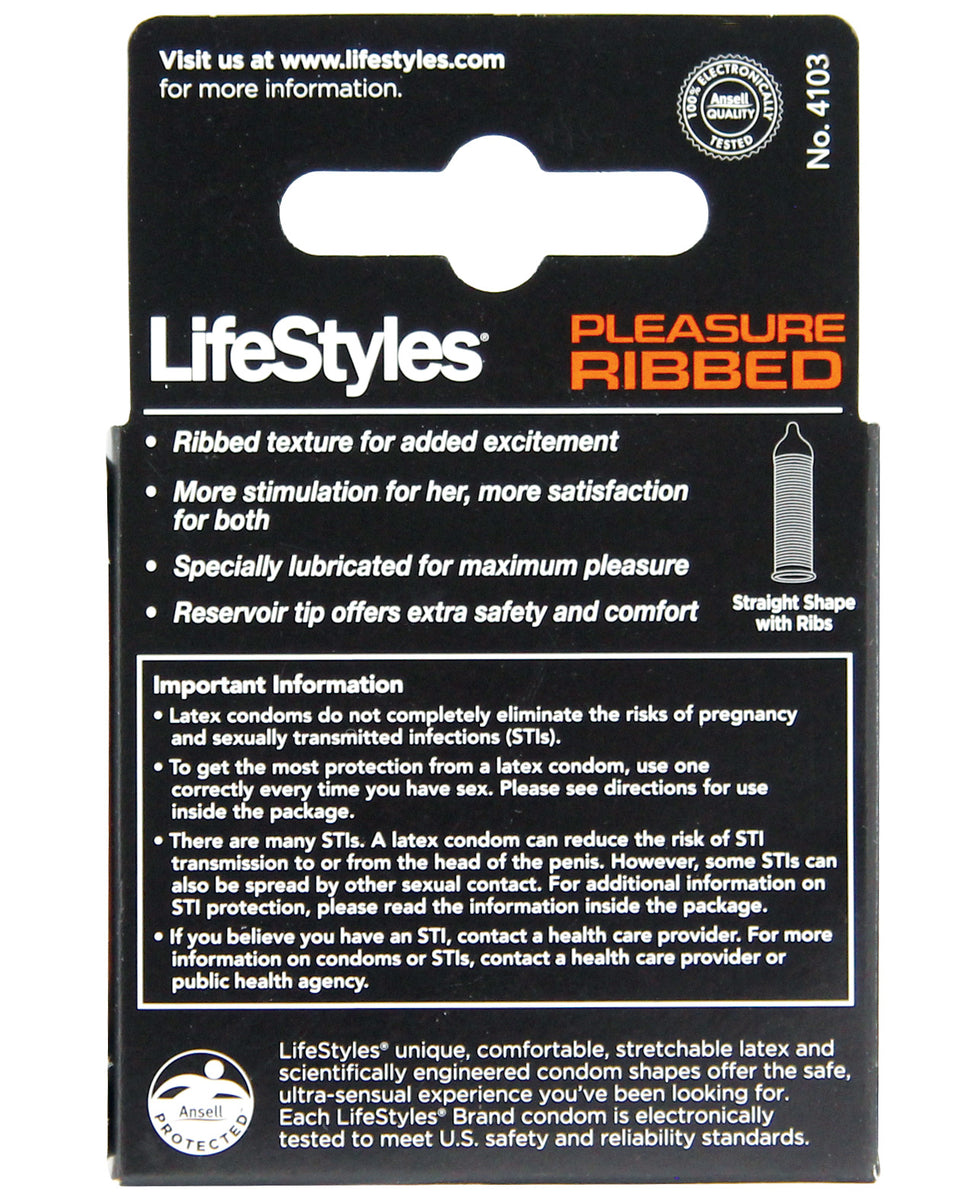 LifeStyles Ultra Ribbed Condoms Box of 3 ️ WorldCondoms