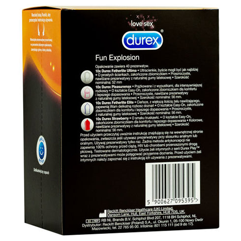 Durex Fun Explosion Condoms Box 40 ️ WorldCondoms