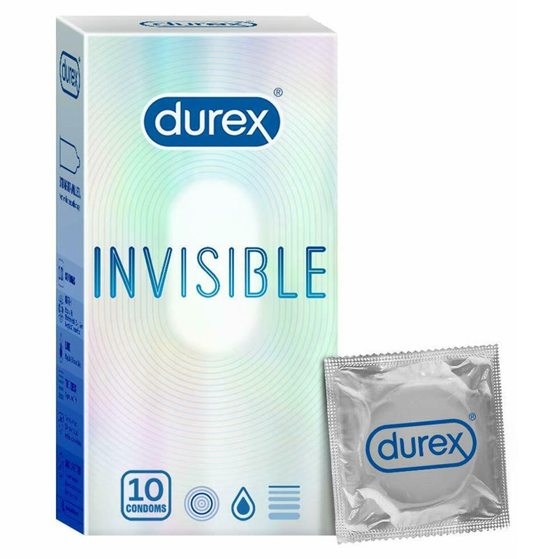 Durex Invisible Extra Lubricated Condoms 10 Box ️ World Condoms ...
