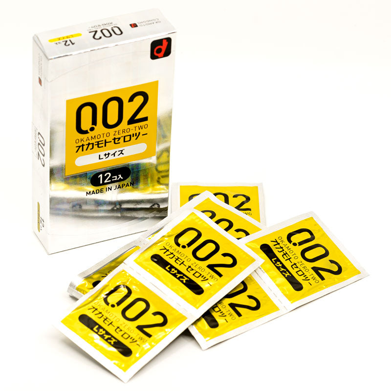 Okamoto 002 L-Size Condoms Box of 12 ️ WorldCondoms