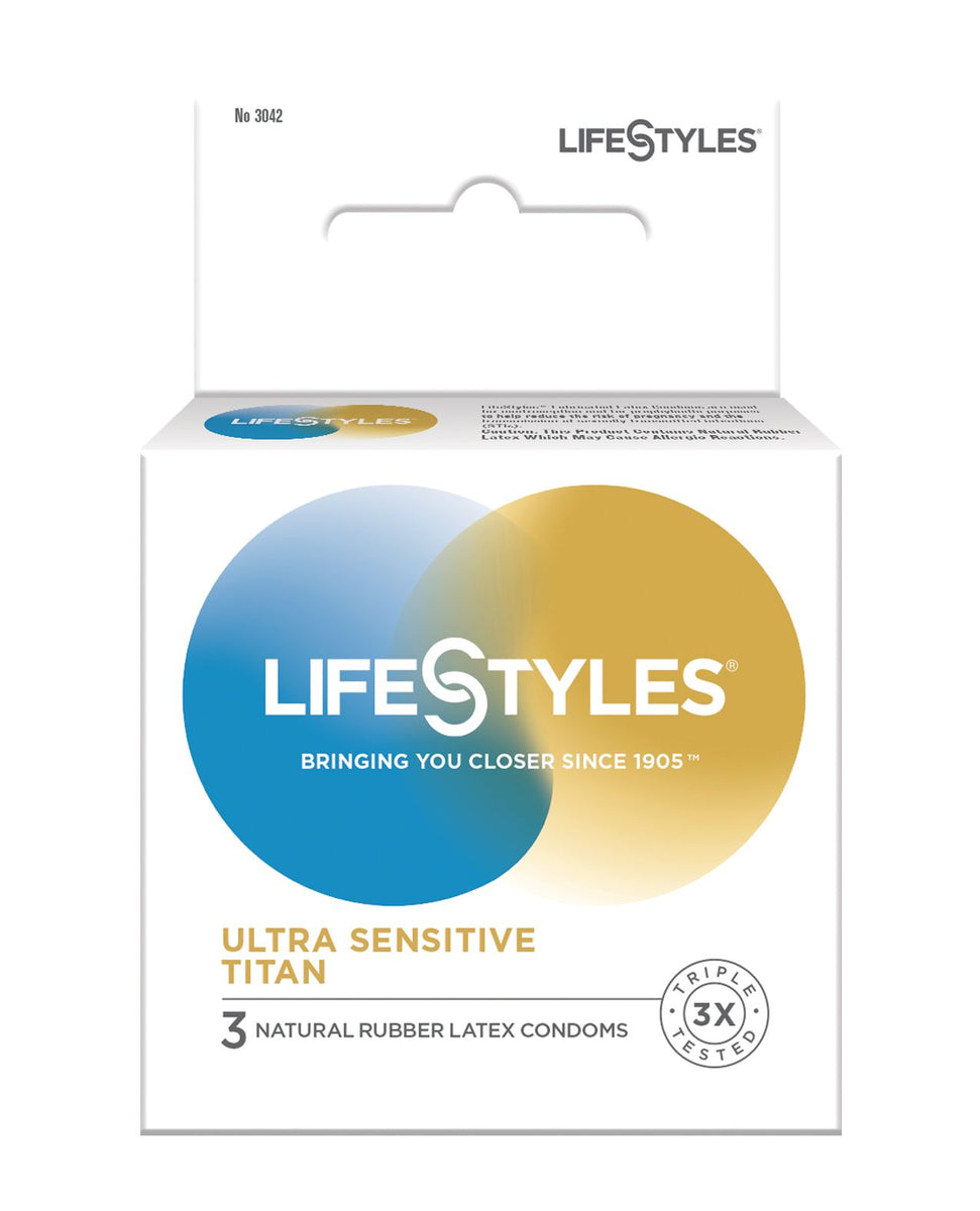 LifeStyles Ultra Sensitive Titan Box 3 ️ WorldCondoms