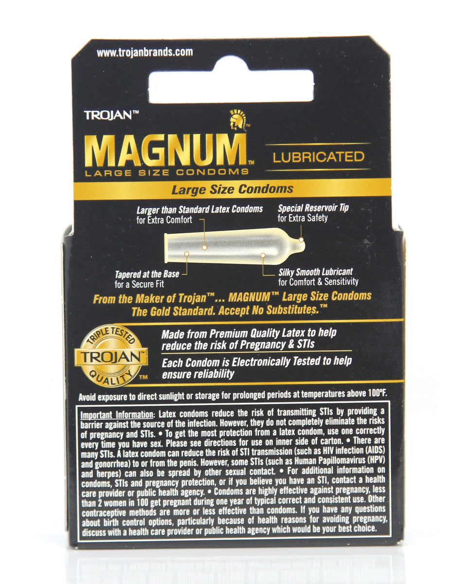 Trojan Magnum TOP Selling Condoms Box of 3 ️ WorldCondoms